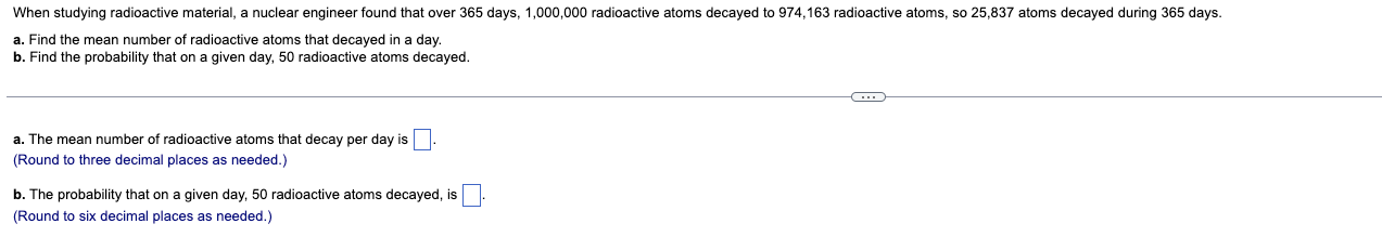 Solved When studying radioactive material, a nuclear | Chegg.com