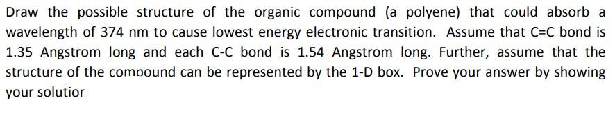 Solved Draw the possible structure of the organic compound | Chegg.com