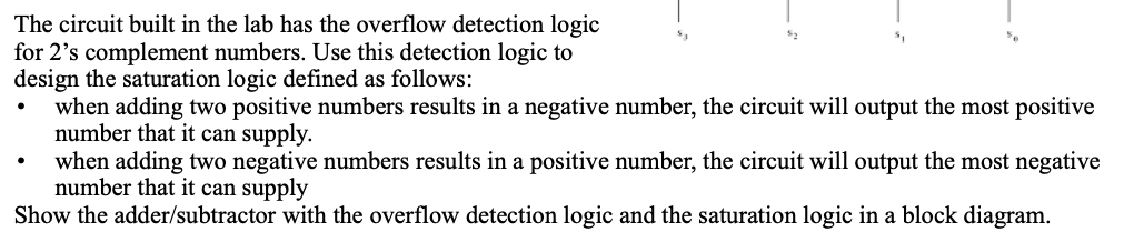The circuit built in the lab has the overflow | Chegg.com