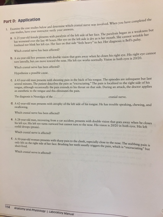 Solved Part D: Application Examine the case studies below | Chegg.com