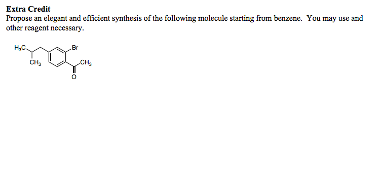 Solved Propose an elegant and efficient synthesis of the | Chegg.com