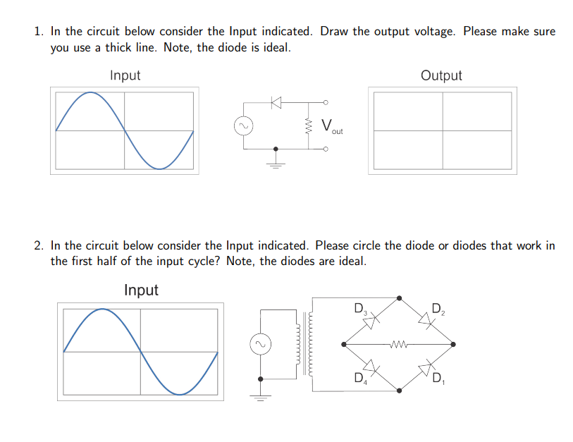 Solved 1. In the circuit below consider the Input indicated. | Chegg.com