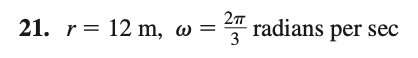 Solved Use the formula v = rw to find the value of the | Chegg.com