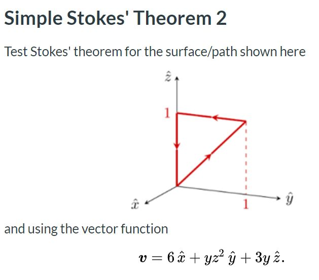 Solved Test Stokes' theorem for the surface/path shown here | Chegg.com