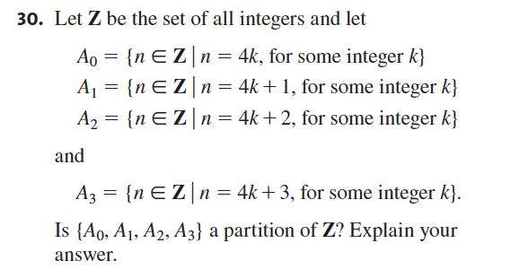 Solved 30. Let Z be the set of all integers and let | Chegg.com