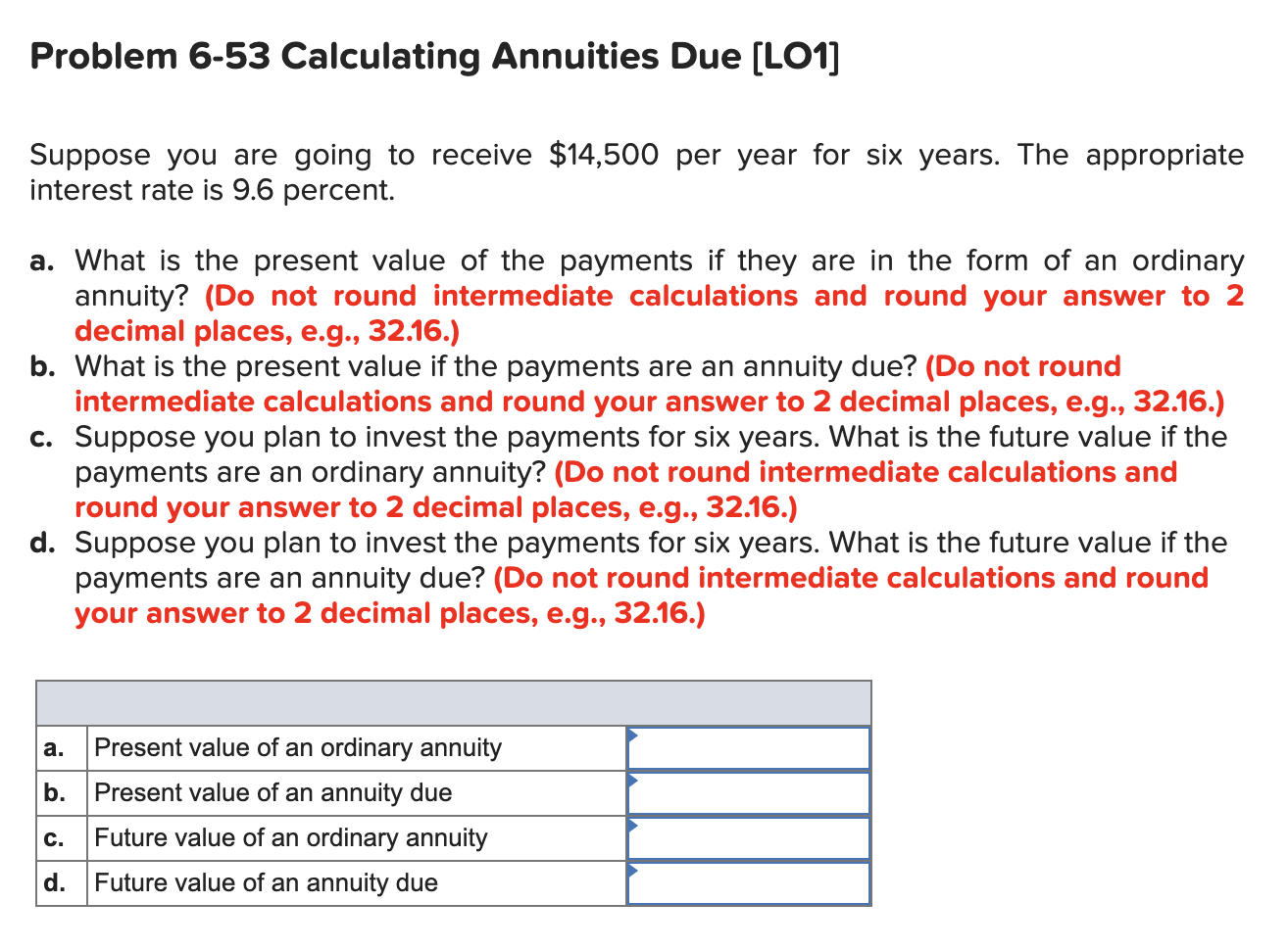 Solved Problem 6-53 Calculating Annuities Due [LO1) Suppose | Chegg.com