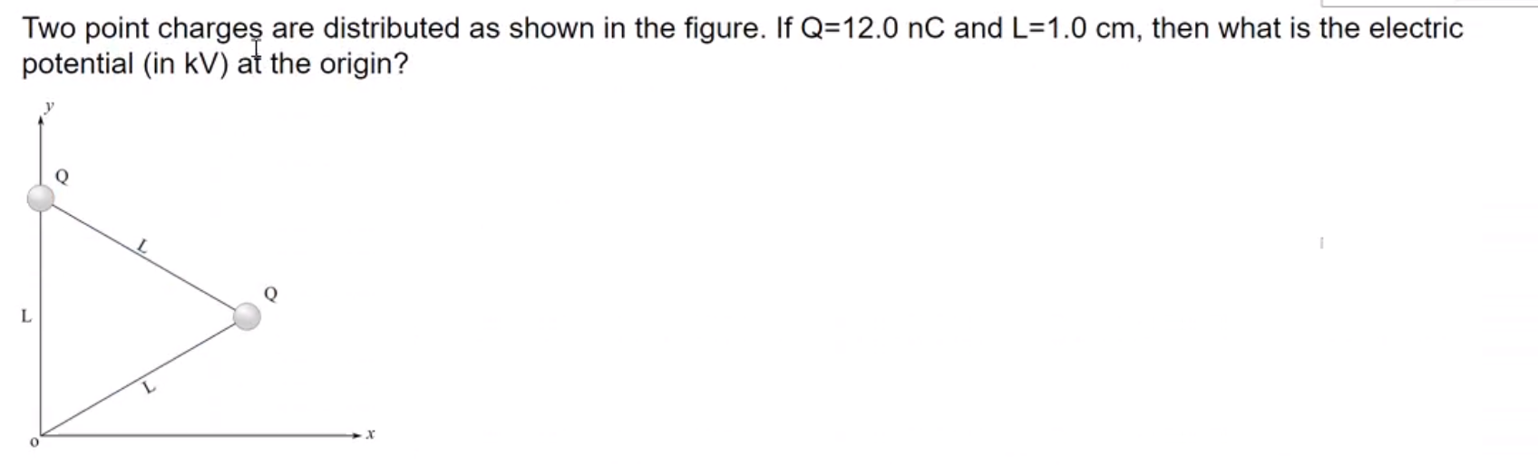 Solved Two point charges are distributed as shown in the | Chegg.com