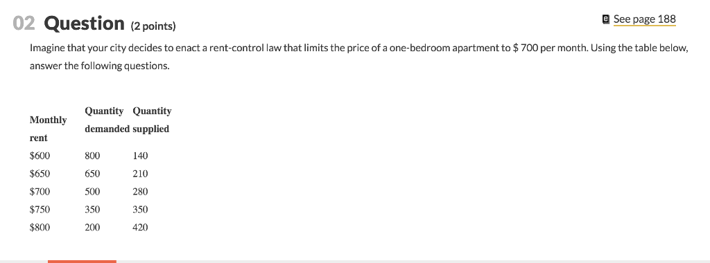 Solved 02 Question (2 points) e See page 188 Imagine that | Chegg.com