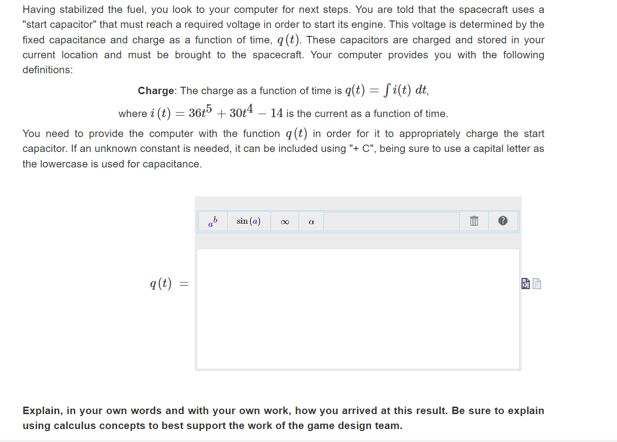Solved Having stabilized the fuel, you look to your computer | Chegg.com