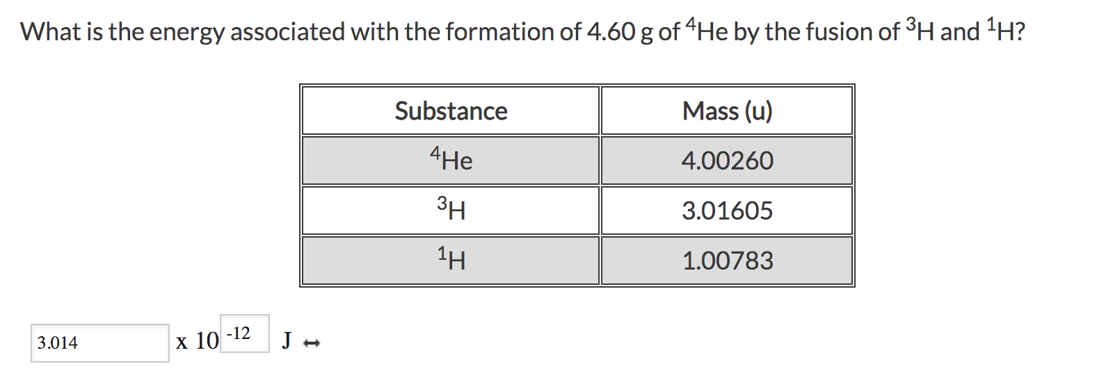 Solved What is the energy associated with the formation of | Chegg.com