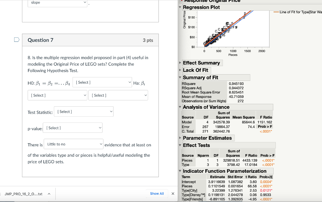 Solved Question 7 8. Is the multiple regression model | Chegg.com