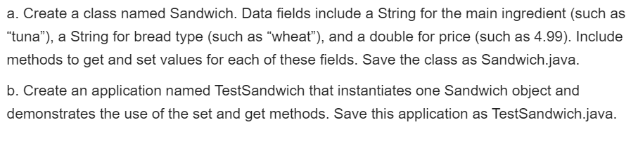 Solved IN JAVA PLEASE!! SHOW ALL STEPS!! THANKYOU a. Create | Chegg.com