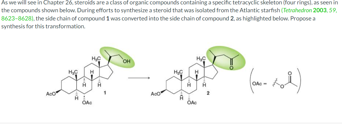 Solved As we will see in Chapter 26 , steroids are a class | Chegg.com
