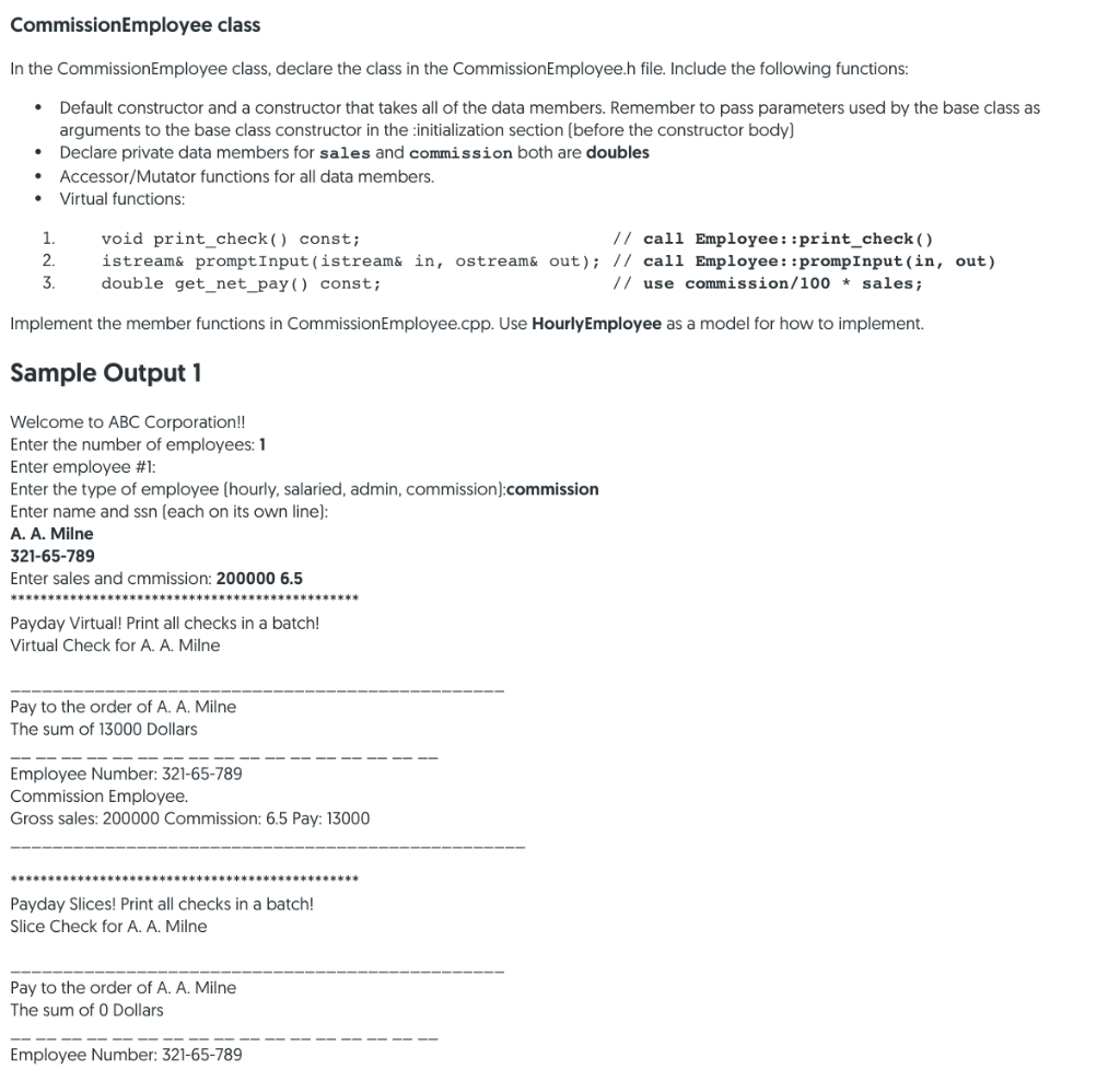 Solved Need help with C++ Code. This requires a couple of | Chegg.com
