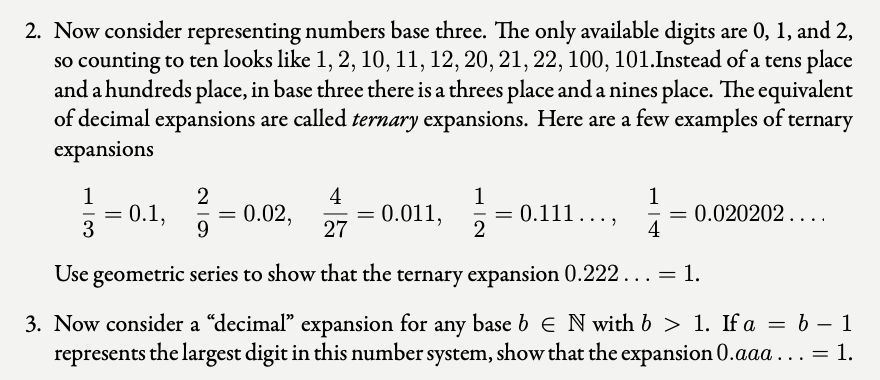 Solved 2. Now consider representing numbers base three. The | Chegg.com