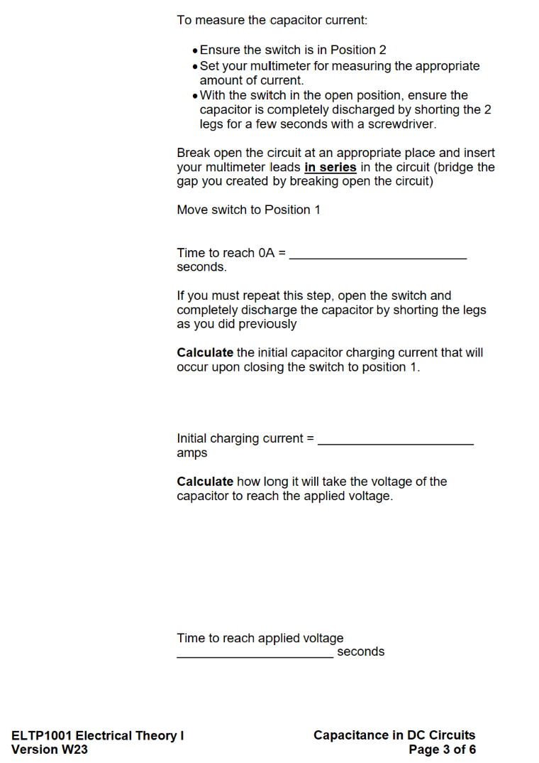 Solved Lab 9 Capacitance in a DC Circuit On your lab kit | Chegg.com