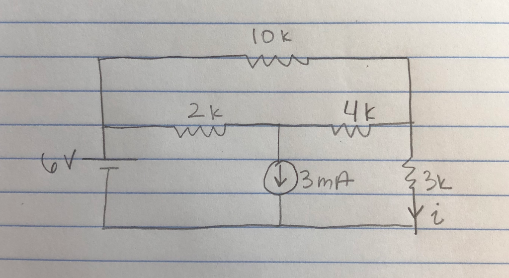 Solved For the circuit shown, use a Loop Analysis to find | Chegg.com