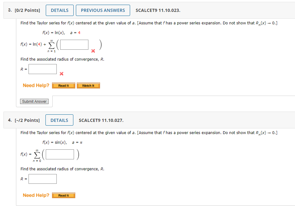 Solved 3. [0/2 Points] DETAILS PREVIOUS ANSWERS SCALCET9 | Chegg.com
