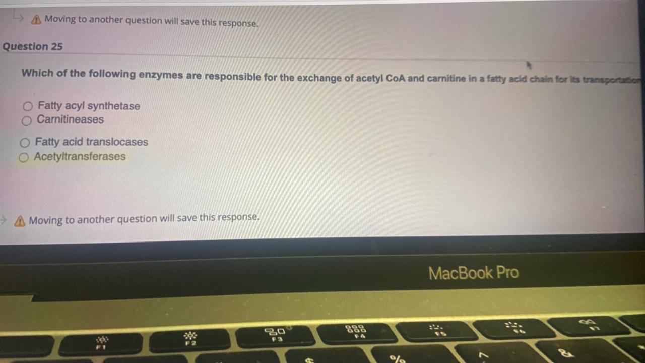 Solved Which of the following enzymes are responsible for | Chegg.com