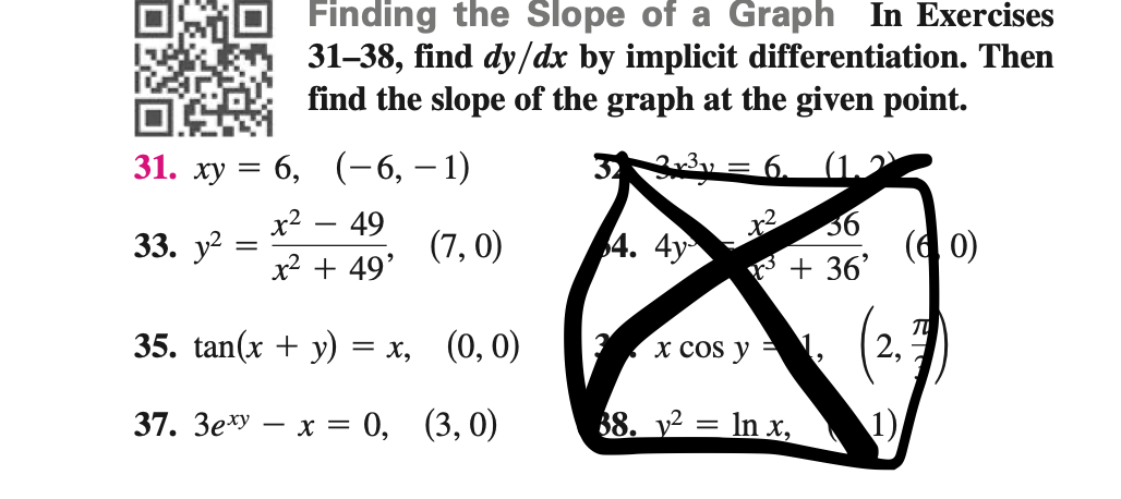 Solved find dy/dx by implicit differentiation. Then find the | Chegg.com