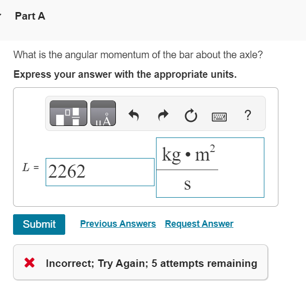 Solved The 540 gg bar is rotating as shown in (Figure 1). | Chegg.com
