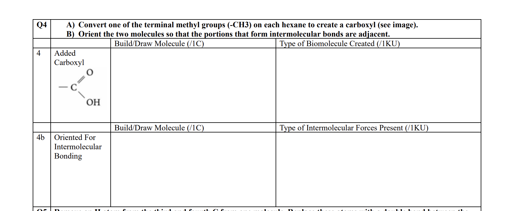 Solved A) ﻿Convert one of the terminal methyl groups (-CH3) | Chegg.com