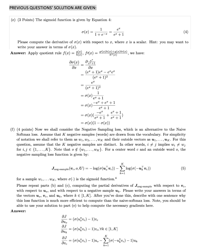 BACKGROUNDS OF WORD2VEC (Natural Language Processing) | Chegg.com