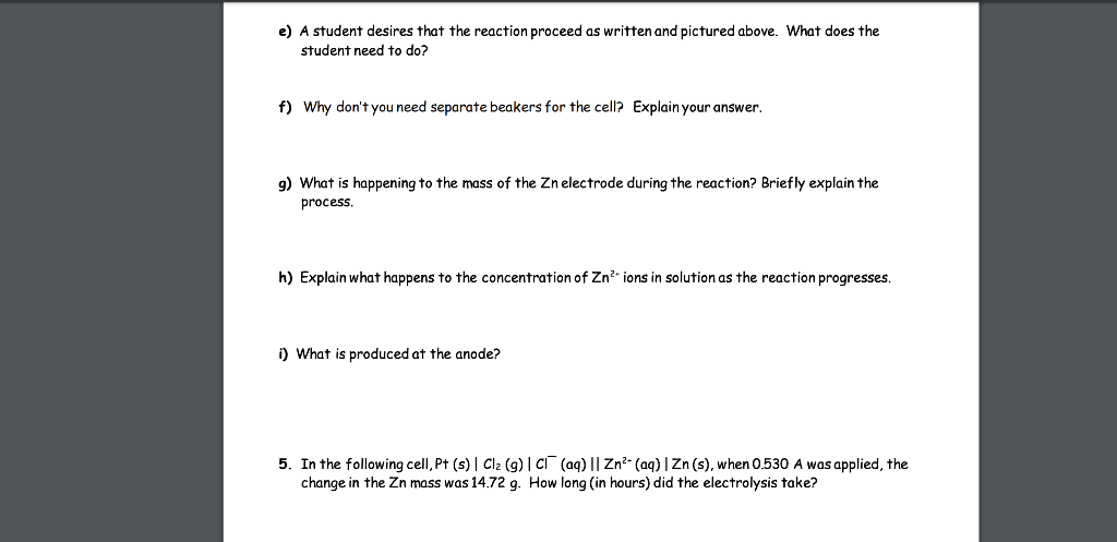 Solved 4 Answer The Following Questions From The Set Up