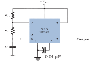 Solved Objective: Design a 555 ﻿IC as astable multivibrator | Chegg.com