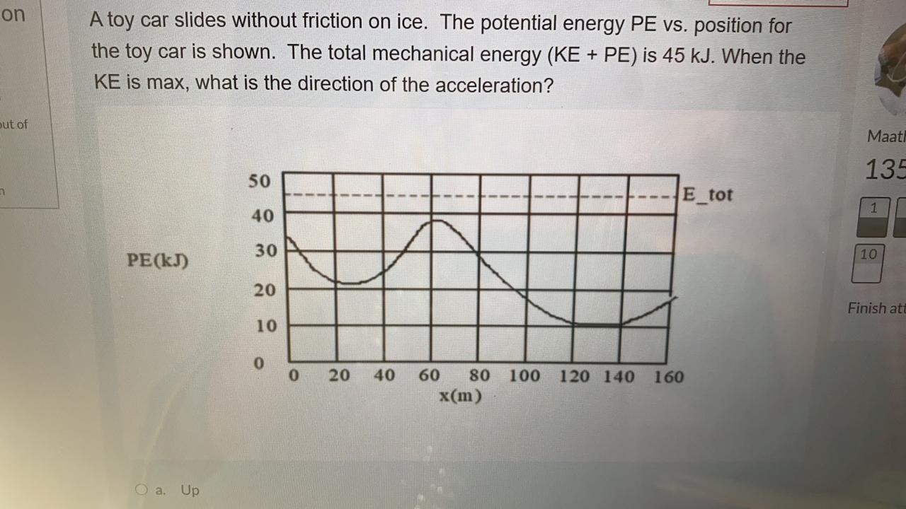 Solved on A toy car slides without friction on ice. The | Chegg.com