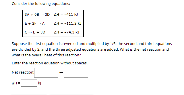 Solved Consider the following equations: Suppose the first | Chegg.com