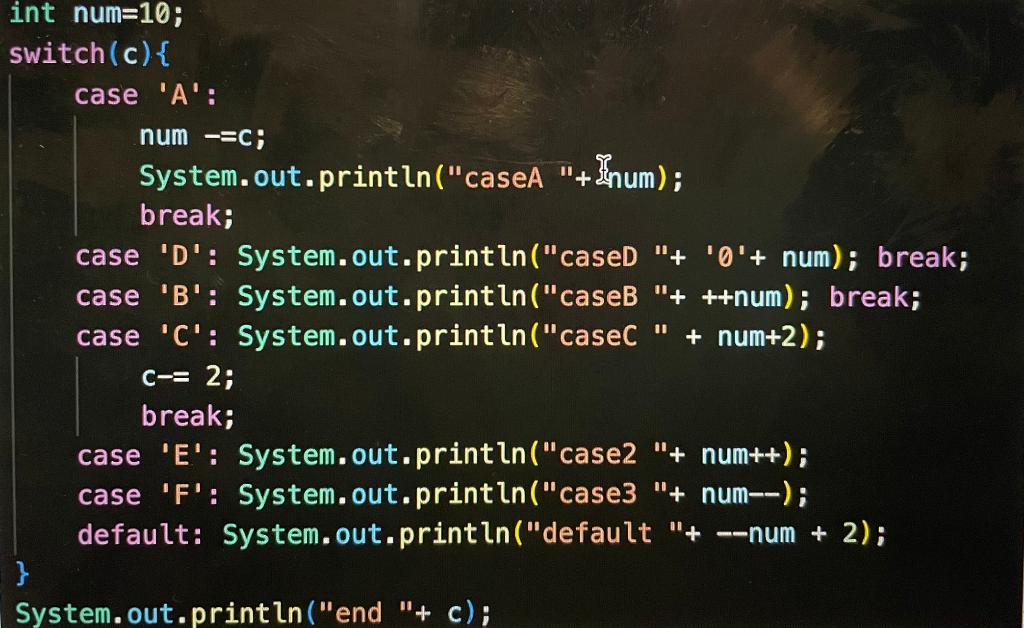 Solved The following code compiles correctly. What will | Chegg.com
