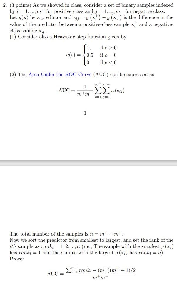 Solved 2. (3 points) As we showed in class, consider a set | Chegg.com