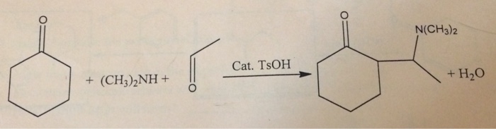 Solved N(CH3)2 Cat. TsOH + (CH3)2NH + + H2O | Chegg.com