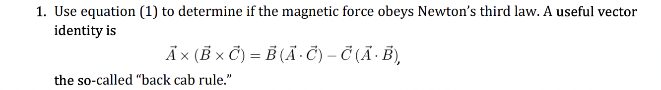 Solved Pleas show all work. Equation 1 is shown in the | Chegg.com