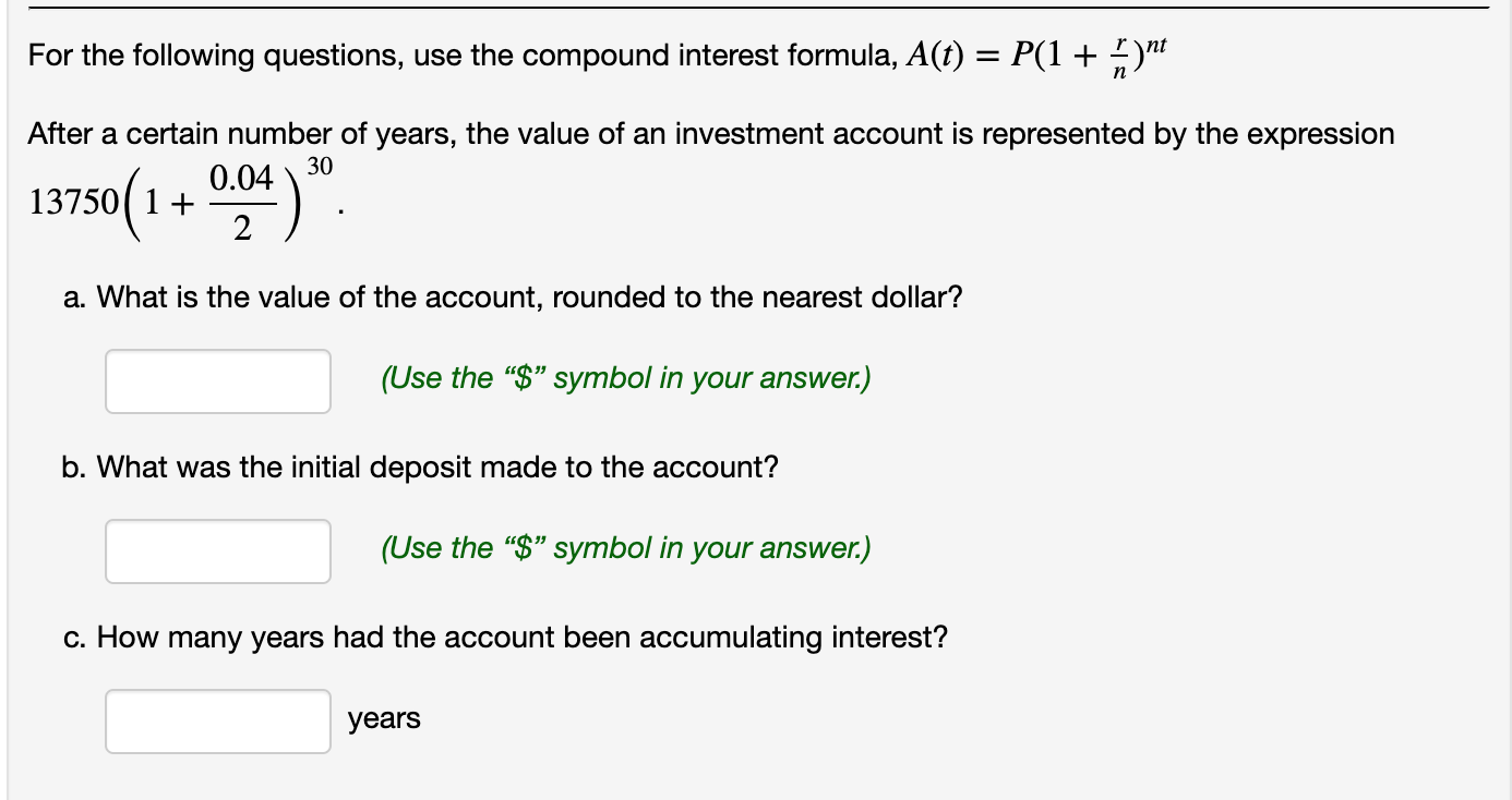 Solved For the following questions, use the compound | Chegg.com