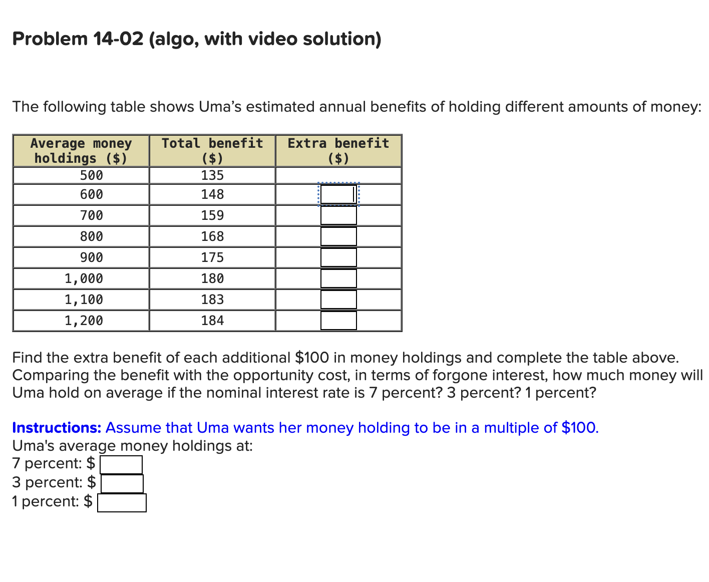 Problem 14-02 (algo, ﻿with video solution)The | Chegg.com