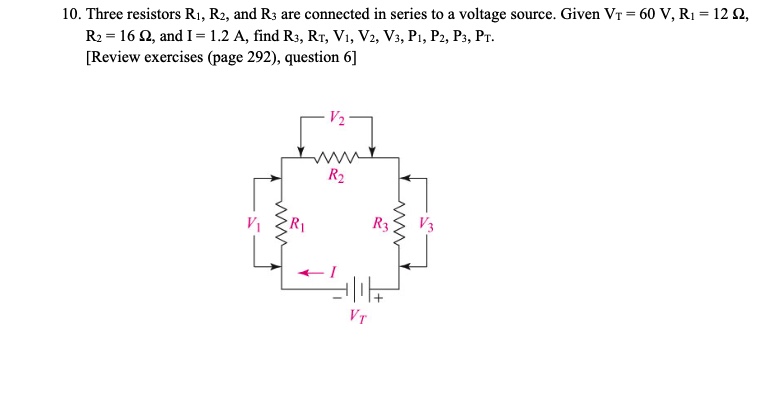 Solved Three resistors R1,R2, ﻿and R3 ﻿are connected in | Chegg.com