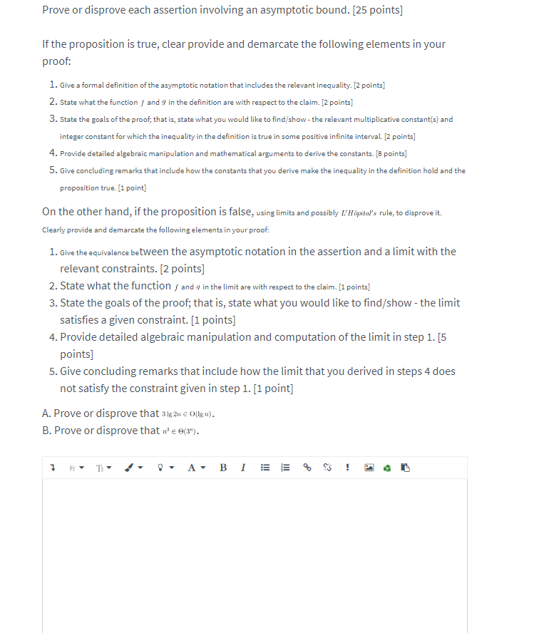 Solved Prove or disprove each assertion involving an | Chegg.com