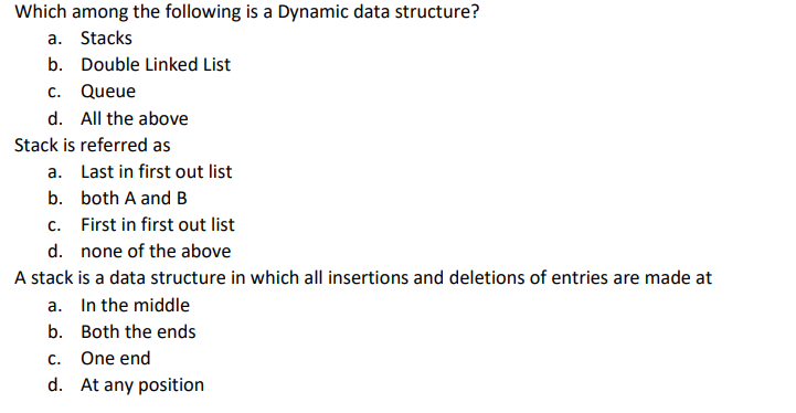 Solved Which among the following is a Dynamic data | Chegg.com