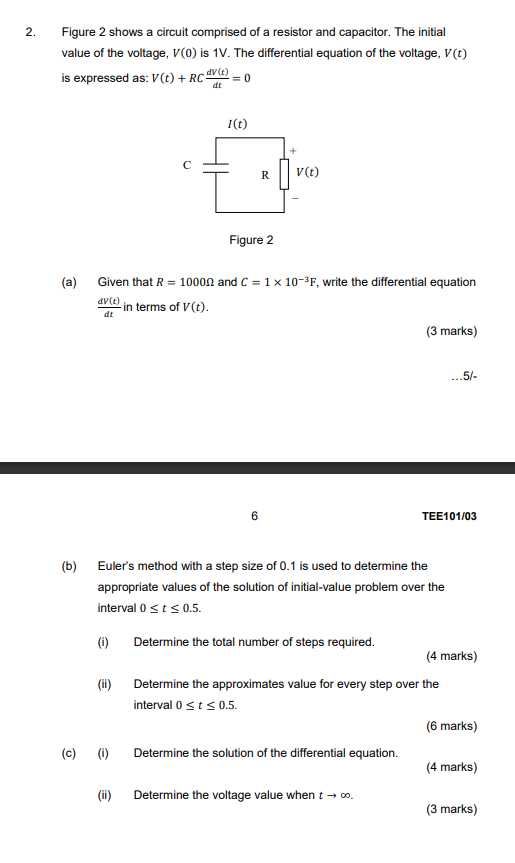 Solved 2. Figure 2 shows a circuit comprised of a resistor | Chegg.com