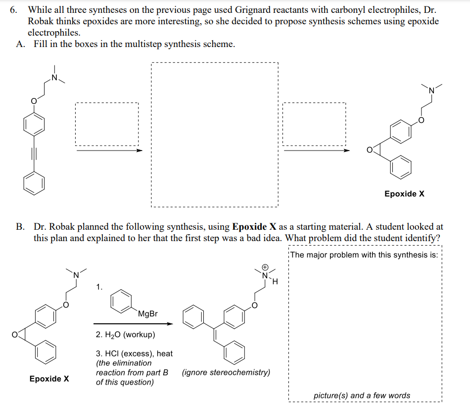 Solved Fill in the boxes in the multistep synthesis scheme. | Chegg.com