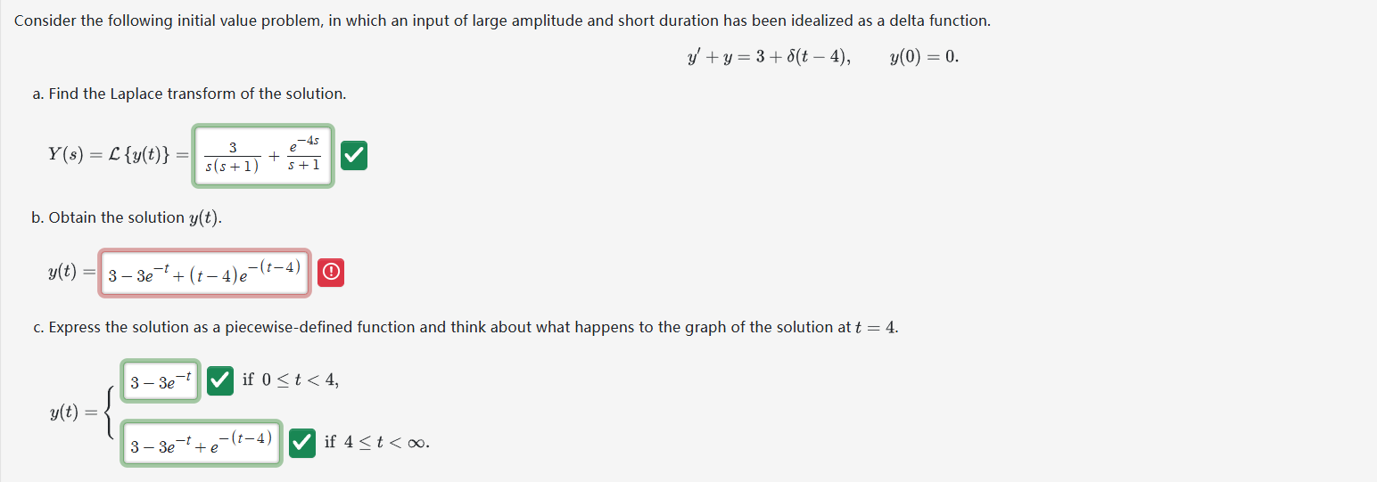Solved Consider the following initial value problem, in | Chegg.com