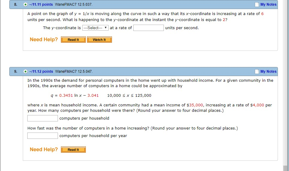 Solved 8. +-111.11 points WaneFMAC7 12.5.037 My Notes A | Chegg.com