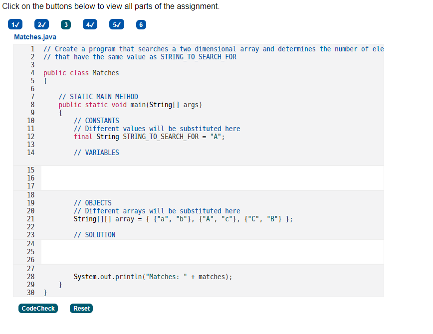 Solved in java, I need help with what goes in the blank to | Chegg.com
