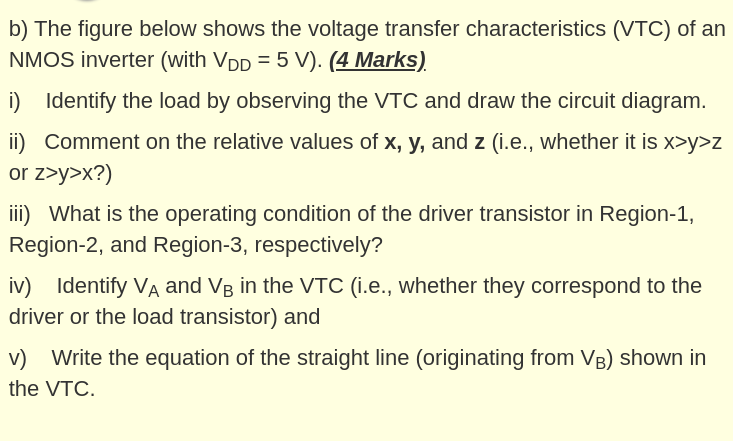 Solved Vo (V) 5 Region-1 Vpp-V KL Кр Region-2 Equation к 3 | Chegg.com