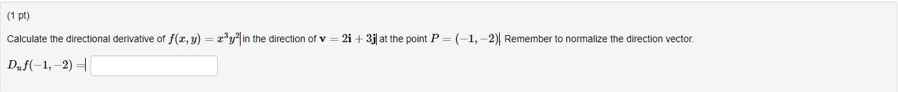 Solved (1 pt) Find the differential of the function w = x | Chegg.com