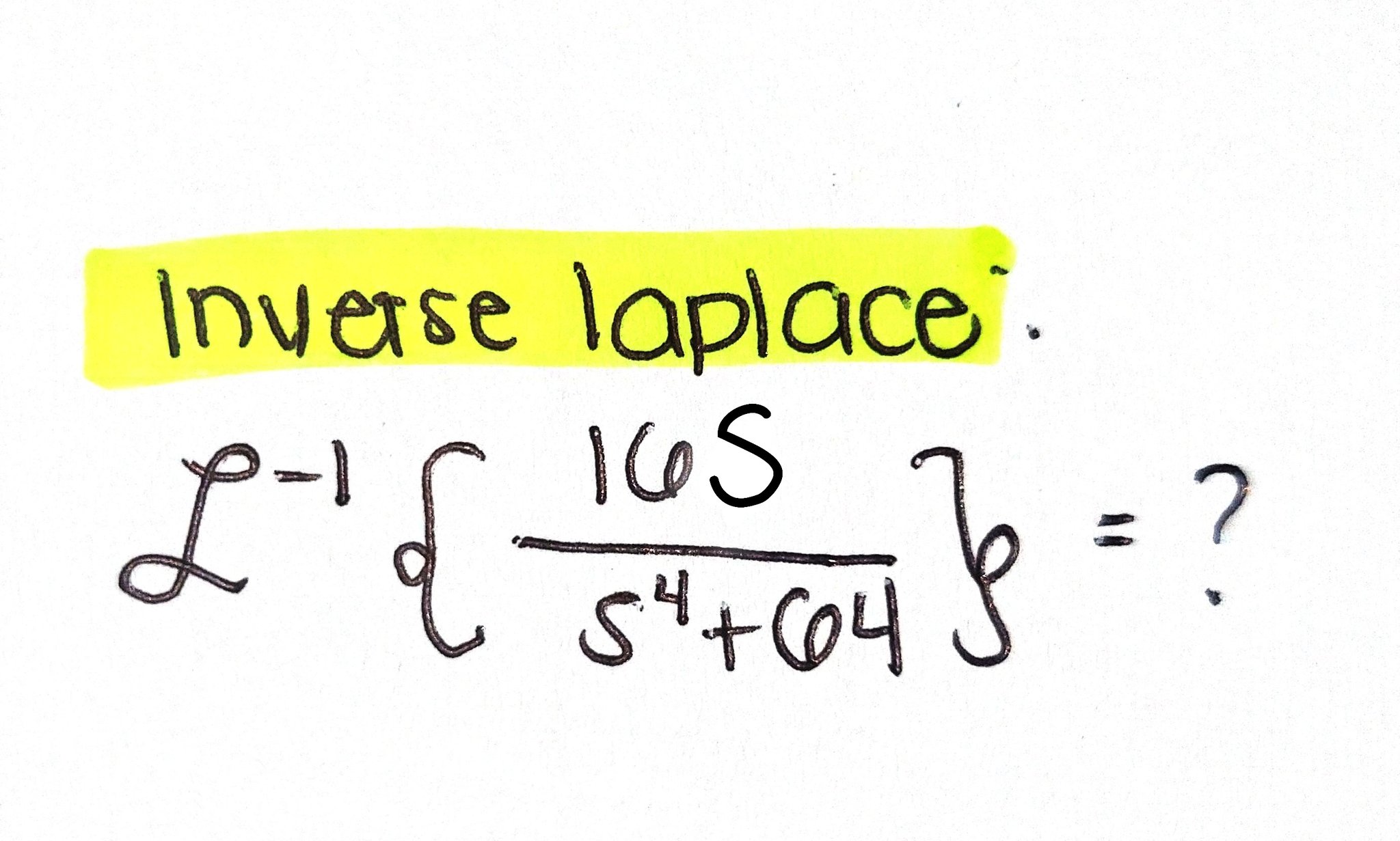 Solved Inverse laplace. L−1{54+6416S}=? | Chegg.com