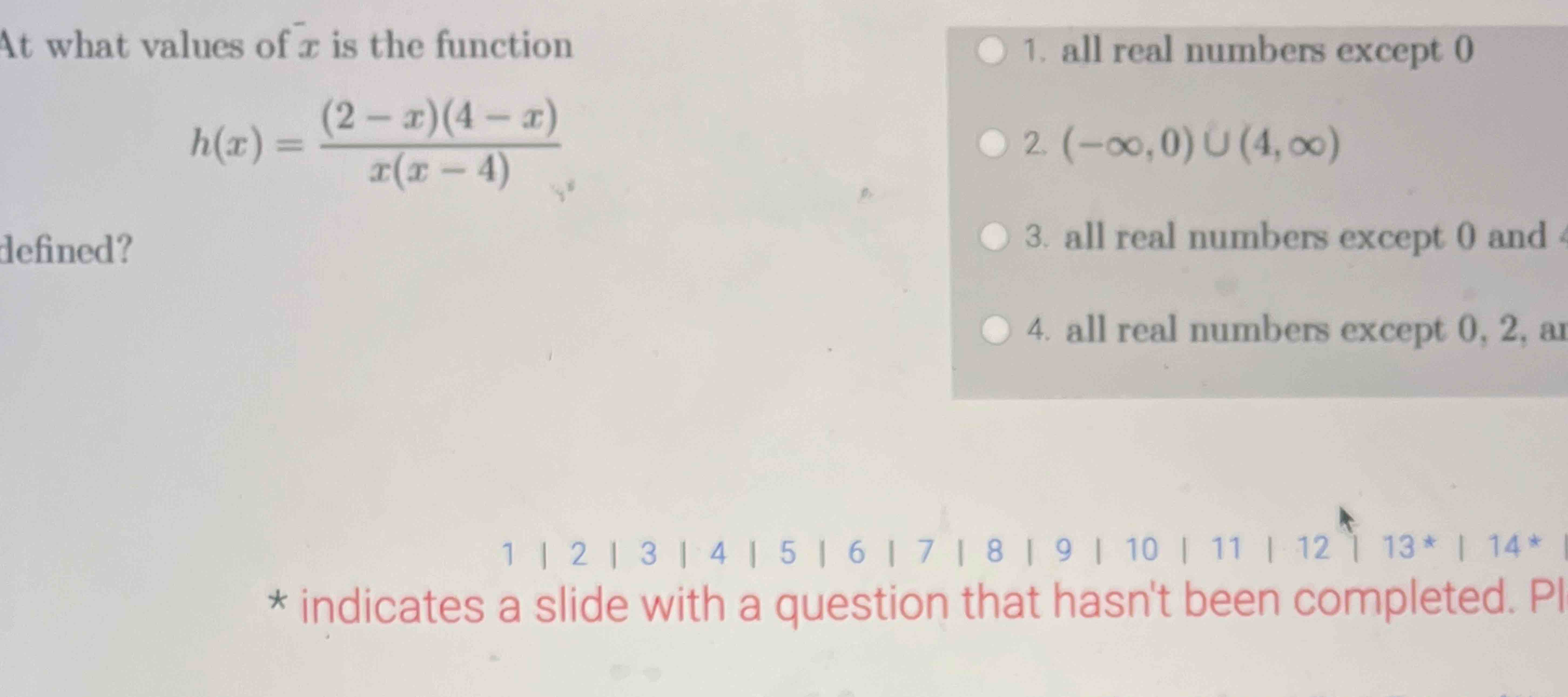 Solved At what values of x ﻿is the | Chegg.com