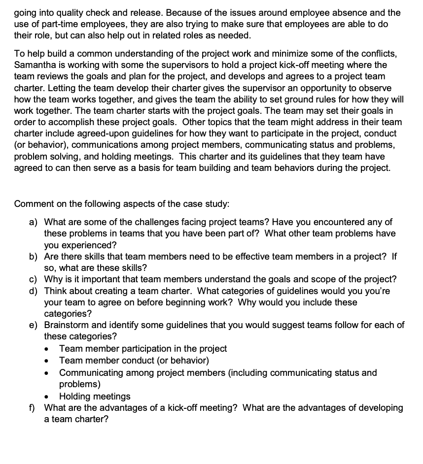 Solved Mini-Case Study: Team Building at Global Green Books | Chegg.com